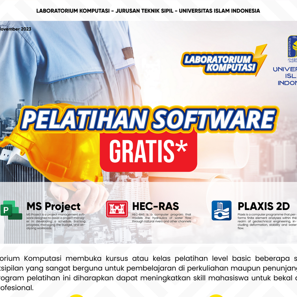 Pelatihan Software - Teknik Sipil Universitas Islam Indonesia